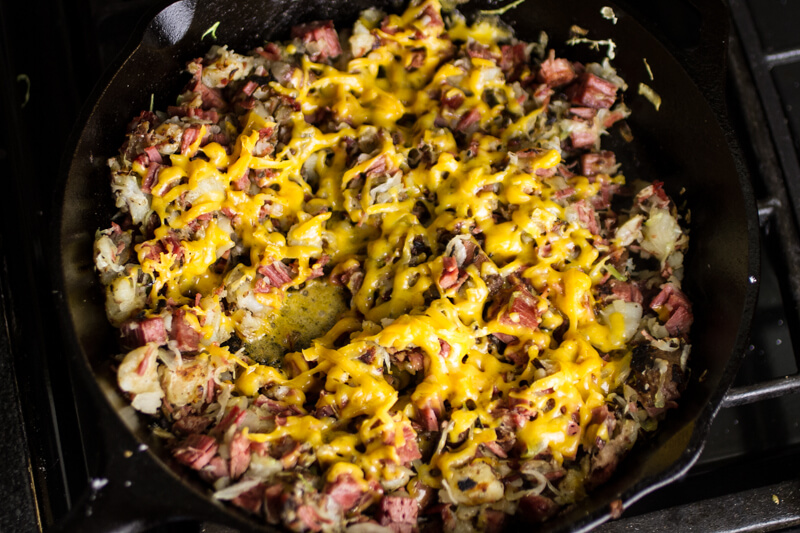 Cheesy Corned Beef Hash (Leftovers) - Chattavore